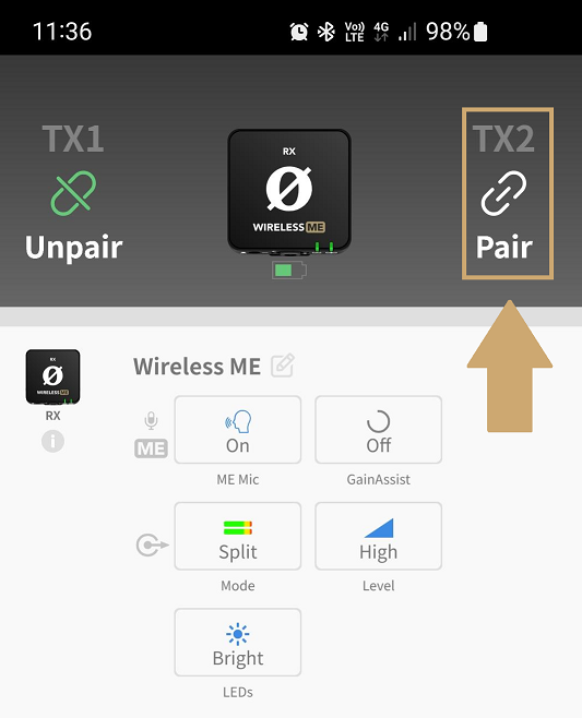 How to Pair a Second Transmitter to the Wireless ME Receiver – RØDE