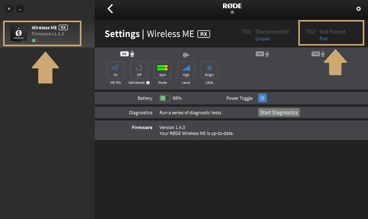 How to Pair a Second Transmitter to the Wireless ME Receiver – RØDE